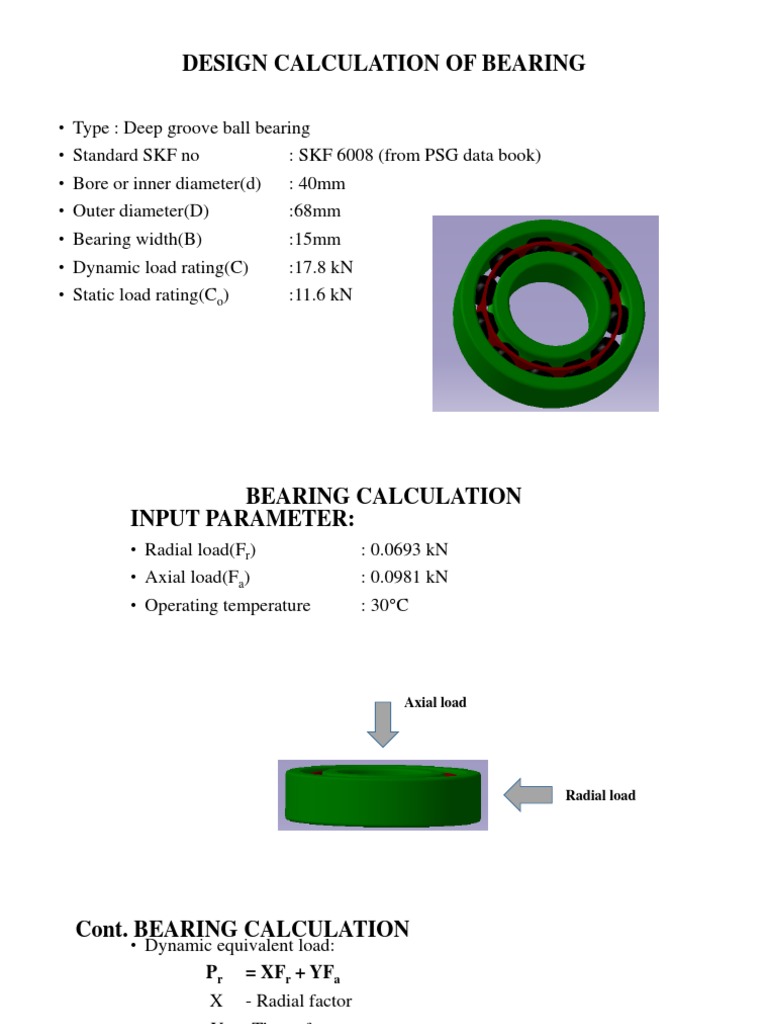 Bearing Design Calculation Guide | PDF
