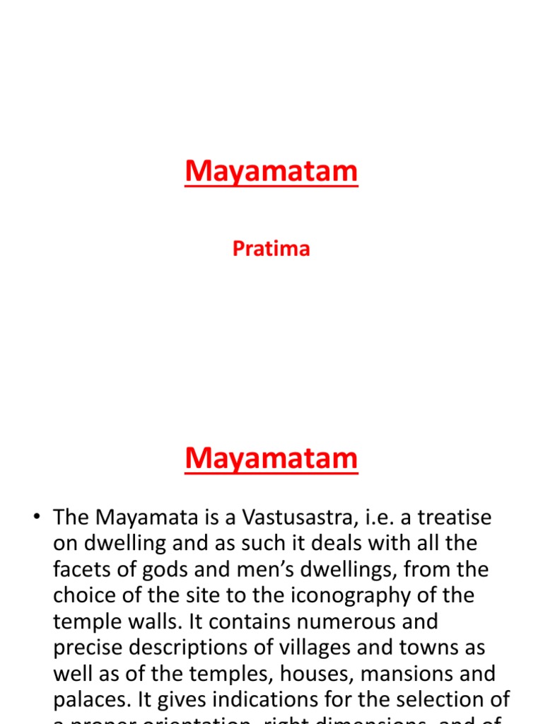 Mayamatam: Vastu Shastra Overview | PDF | Religious Faiths | Indian ...
