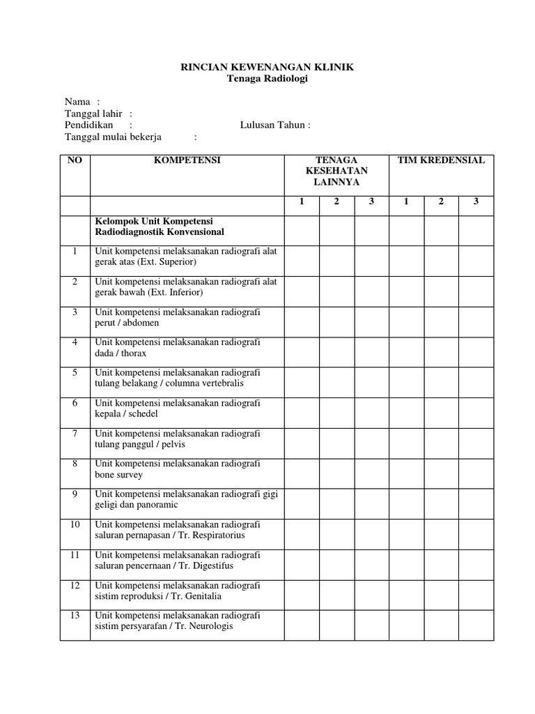 RKK Radiografer | PDF