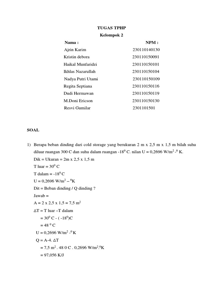 Tugas TPHP Kelompok 2 Nama: NPM | PDF