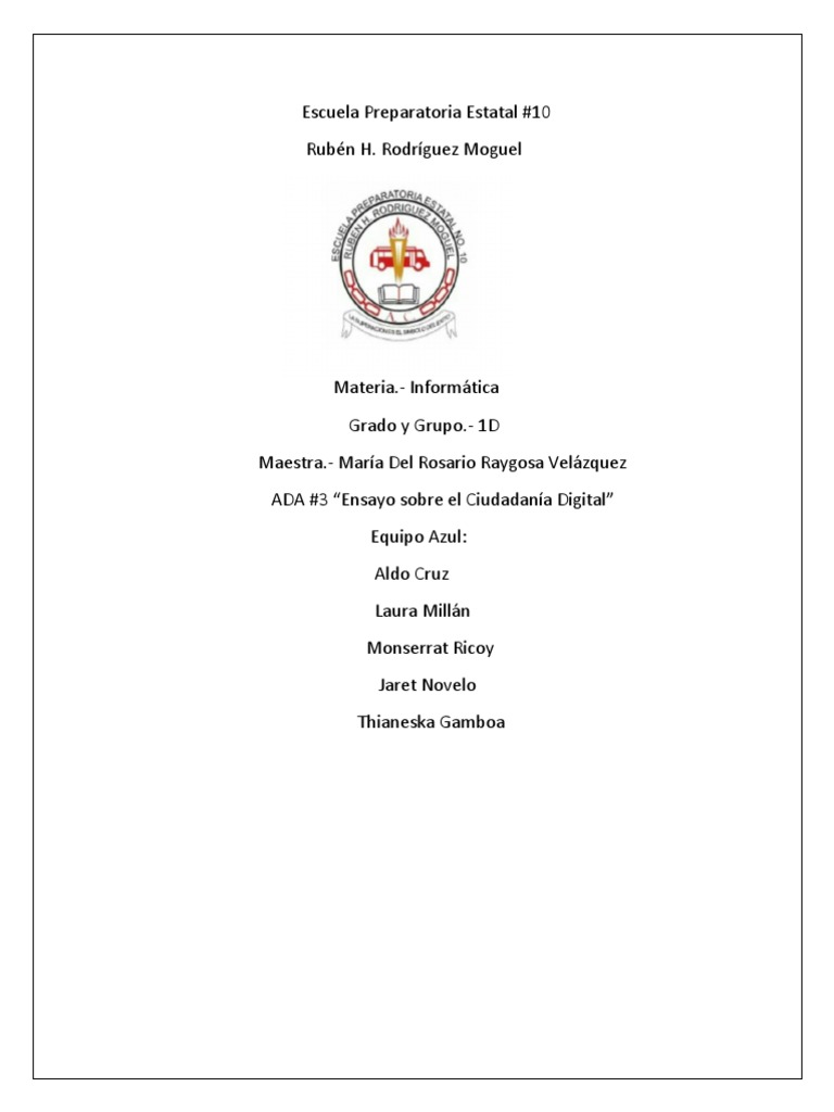 Documento de Informática | PDF | Ciudadanía | Adultos