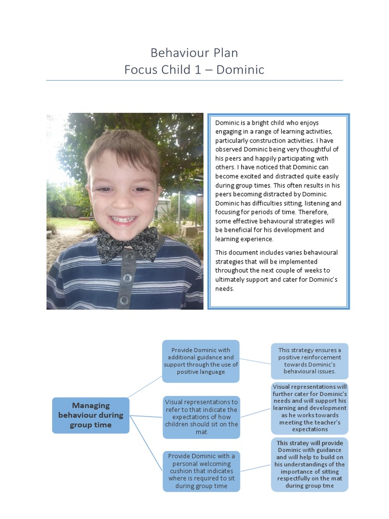 Behaviour Plan | PDF | Educational Psychology | Learning