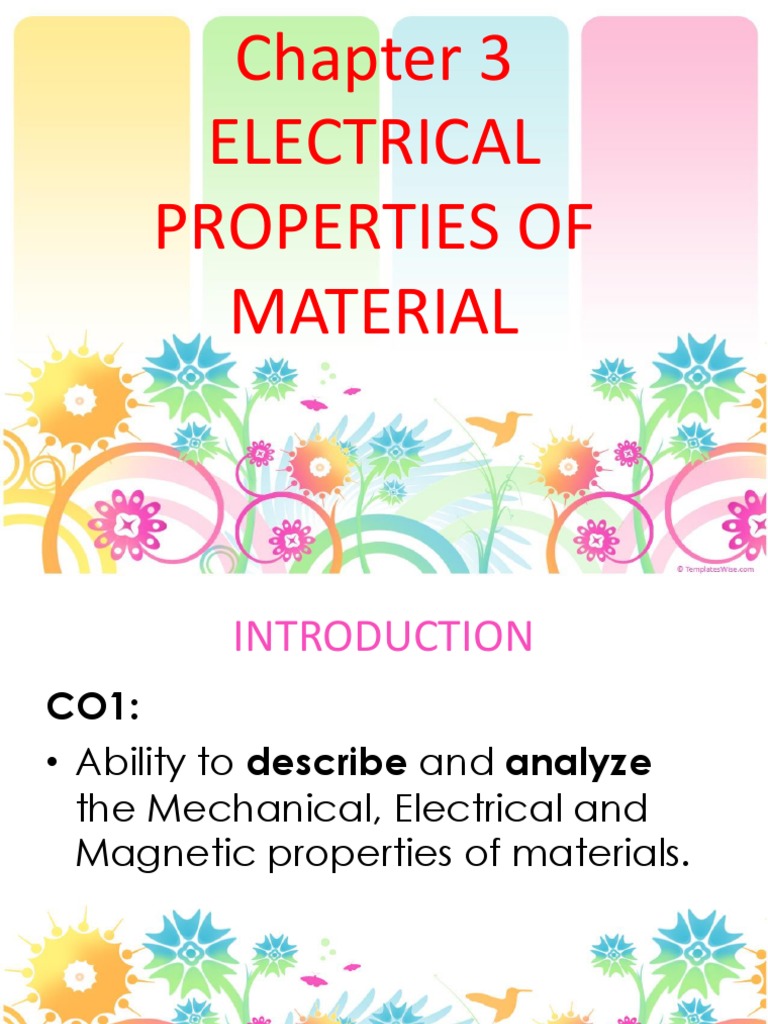 Electrical Properties of Material | PDF | Dielectric | Electrical ...