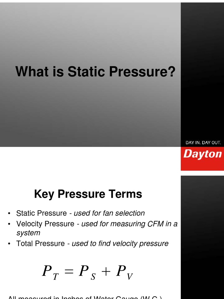 What Is Static Pressure? | PDF