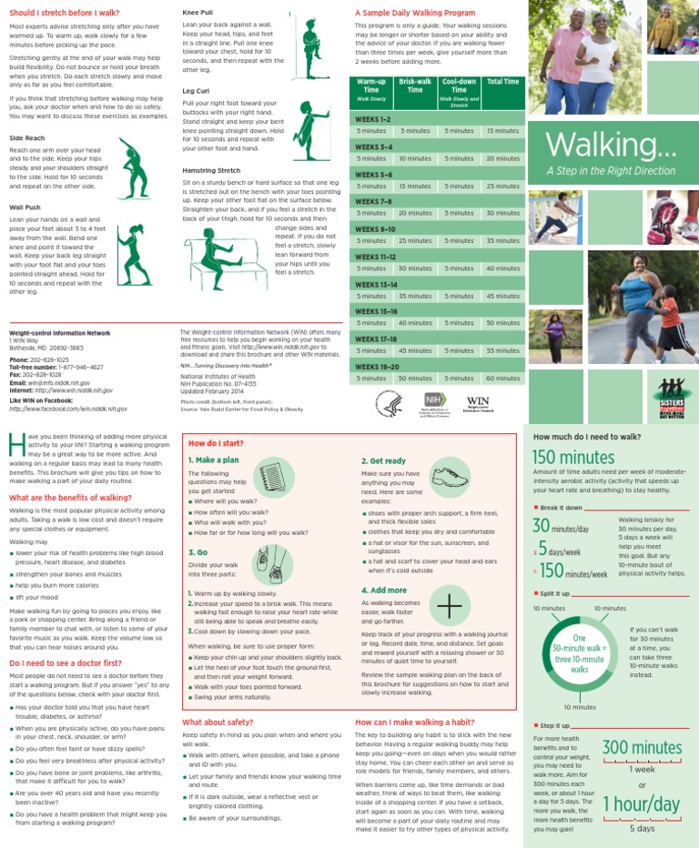 WIN Walking PDF | PDF | Walking | Aerobic Exercise