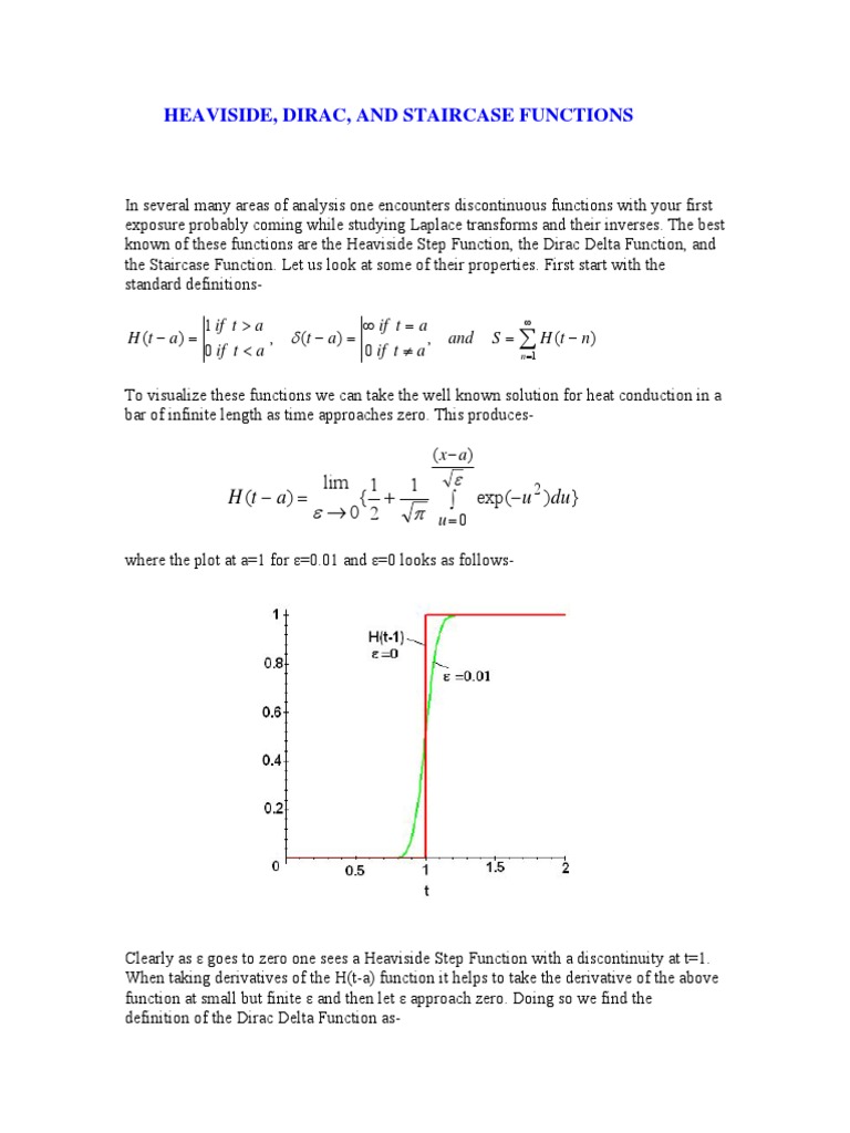 Heaviside | PDF | Laplace Transform | Derivative