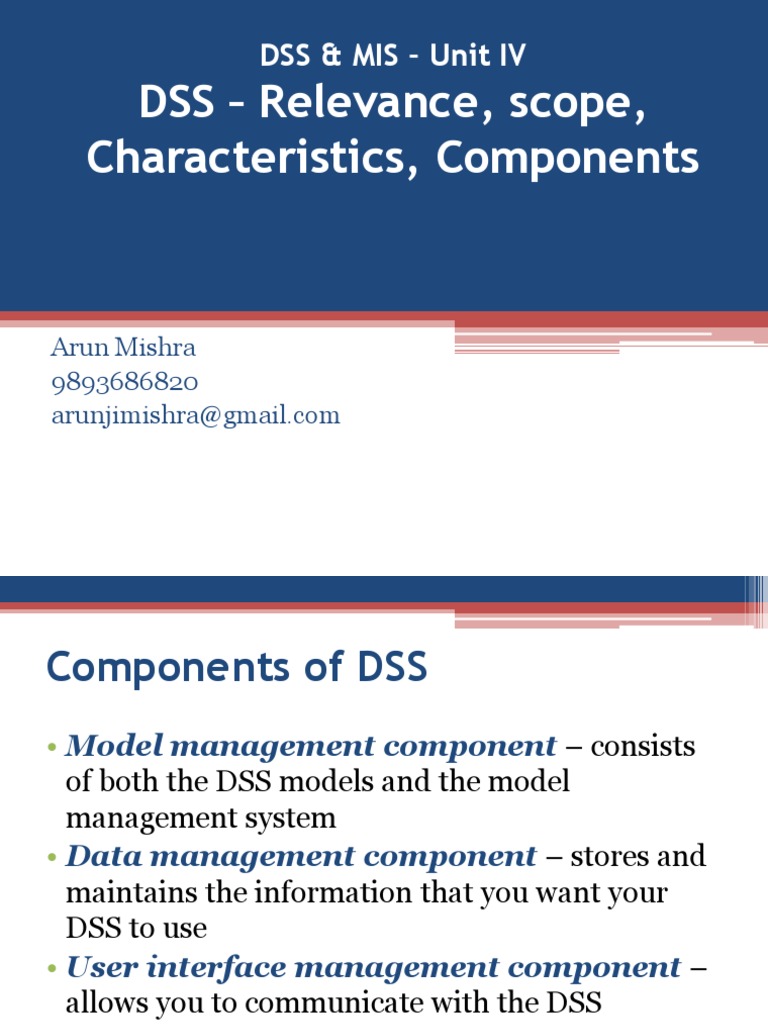 Unit IV DSS | PDF | Mathematical Model | Decision Support System