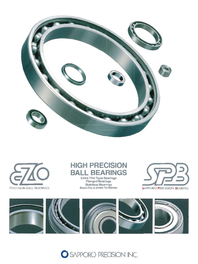 EZO Bearings Catalog Technical Contents | PDF | Business
