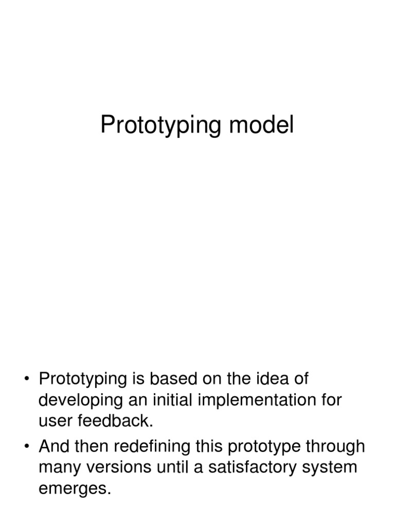 Prototyping Model | PDF | Software Prototyping | Prototype