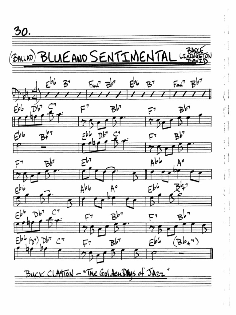 Blue and Sentimental | PDF