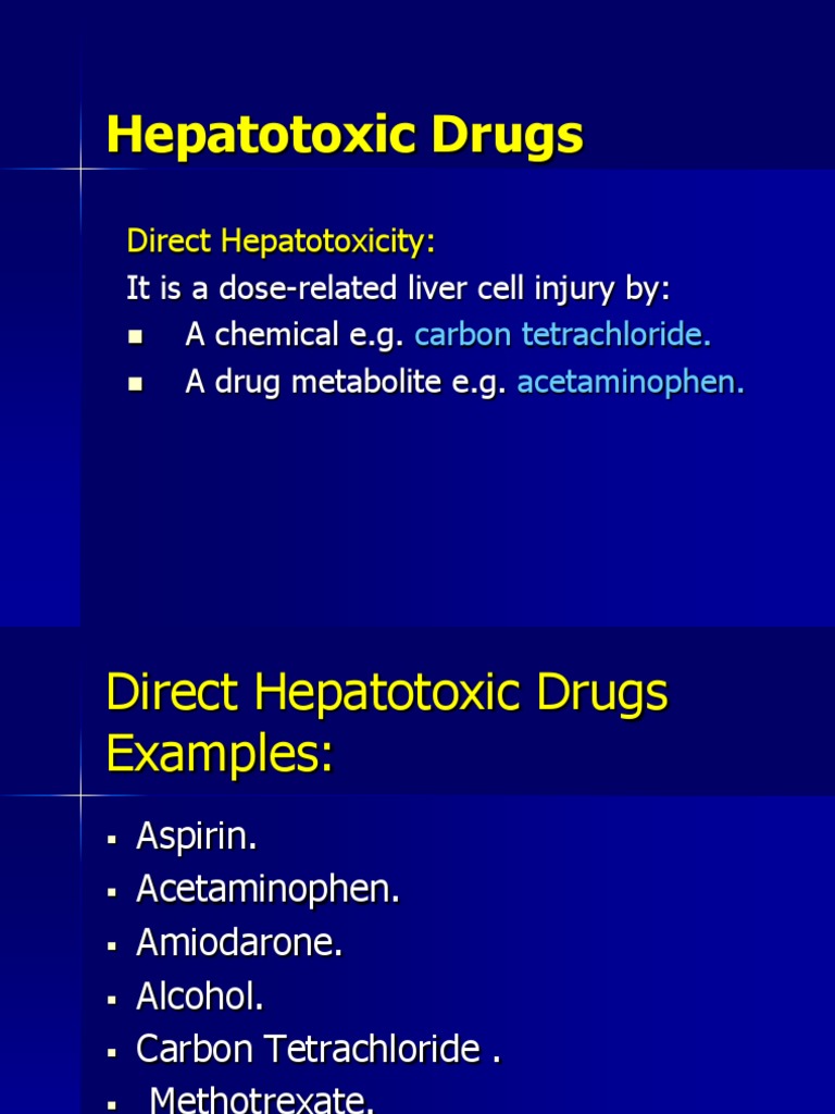 Hepatotoxic Drugs | PDF | Abdomen | Liver