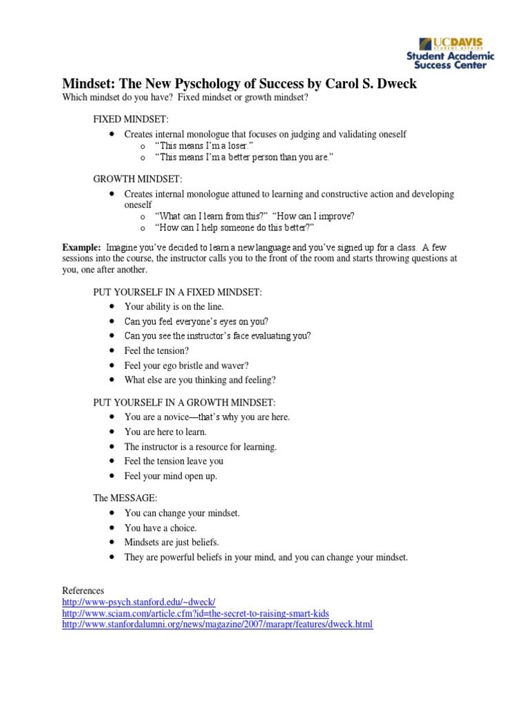 Mindset Pdf Pdf