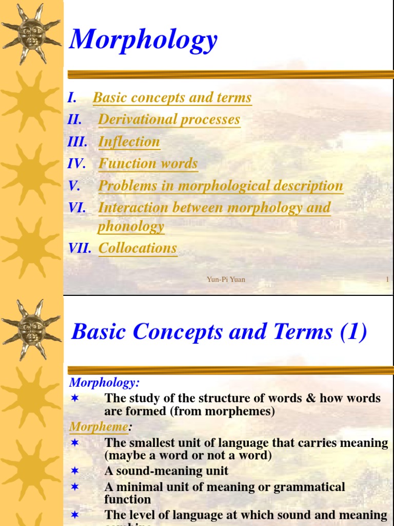Morphology | PDF | Morphology (Linguistics) | Word
