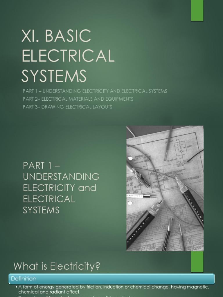 Basic Electrical Systems | PDF | Electric Current | Electricity