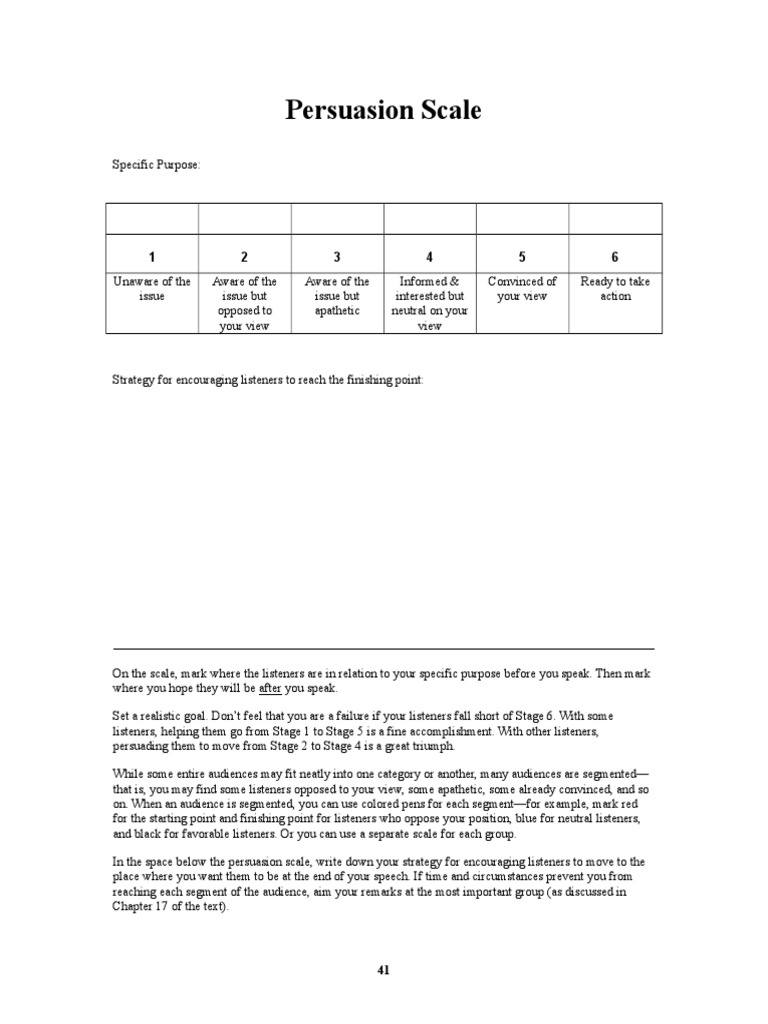 ch17 Persuasion Scale and Sample-1 | PDF | Persuasion | Cognition
