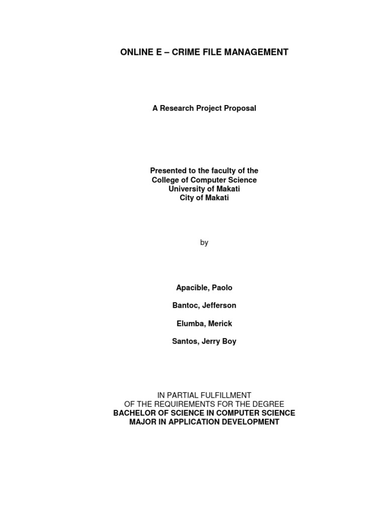 Online E - Crime File Management | PDF