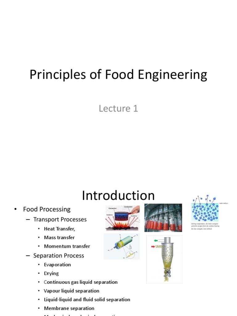 Principles of Food Engineering Overview | PDF | Gases | Heat