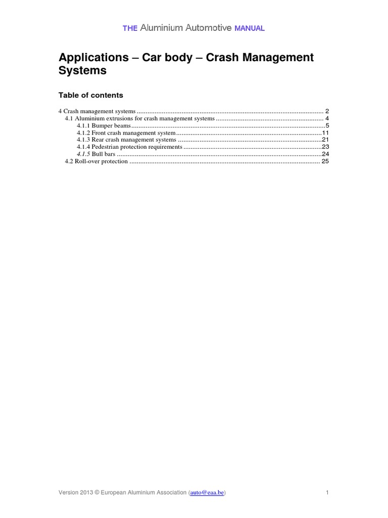 4 Aam Crash Management Systems1 | PDF | Extrusion | Strength Of Materials
