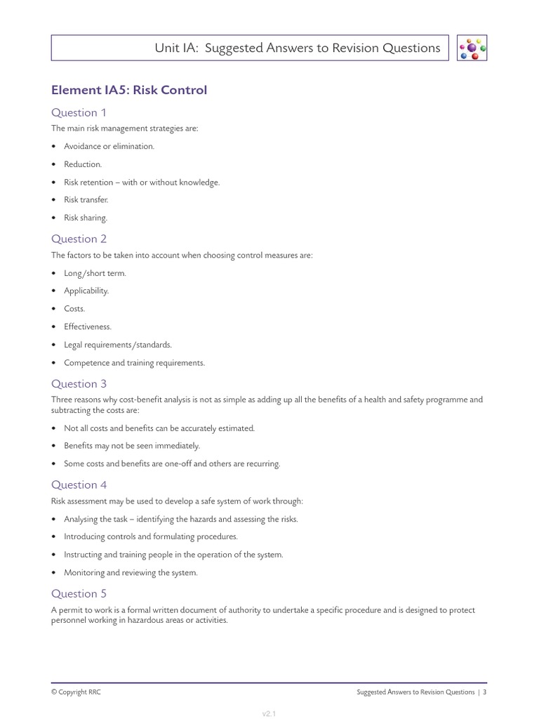 Element IA5 Suggested Answers PDF | PDF