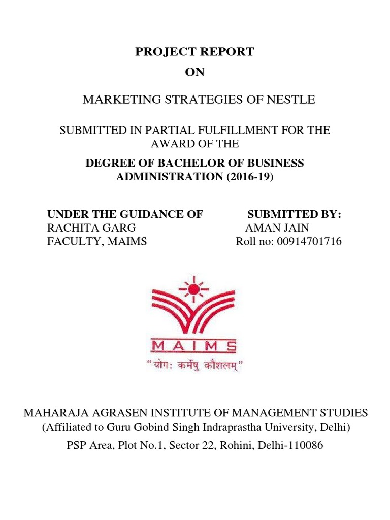 Nestle Minor Project | PDF | Quantitative Research | Nestlé