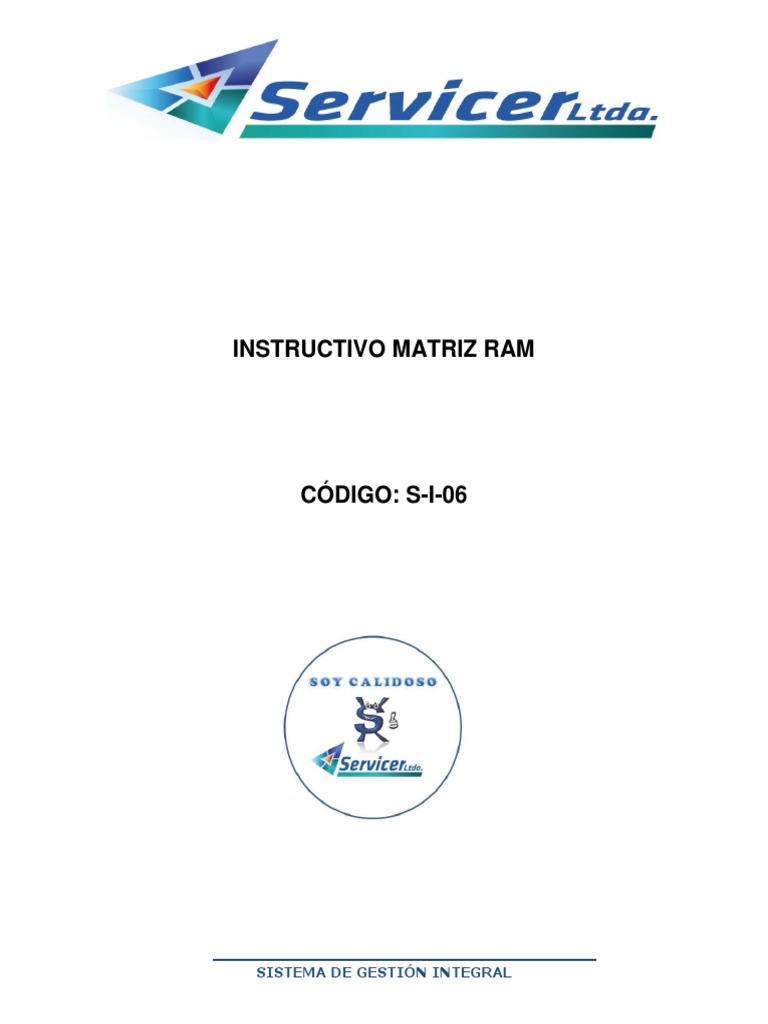 Matriz Ram | PDF | Probabilidad | Riesgo