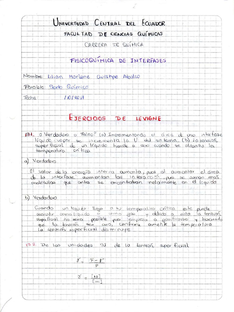 Quishpe Lilian (Q) Ejercicios Levine. | PDF