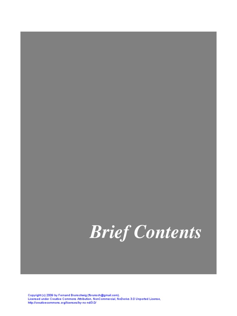Brief Contents | PDF | Motion (Physics) | Creative Commons
