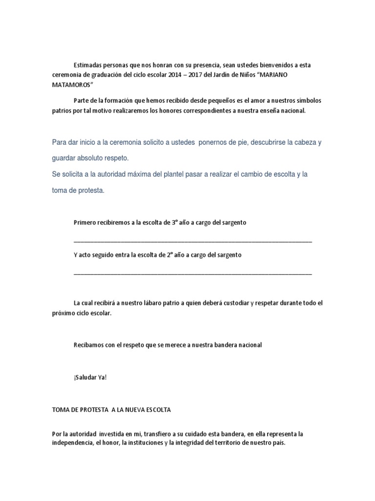 Programa de Cambio de Escolta | PDF