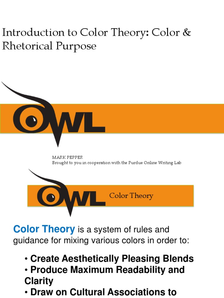 Introduction To Color Theory: Color & Rhetorical Purpose | Download ...