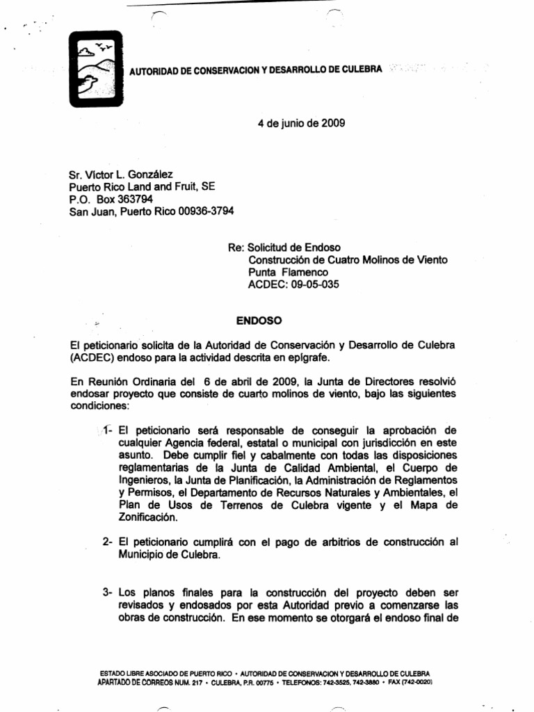 ACDEC Endoso Gonzalez 4 Jun 2009 | PDF | Gobierno