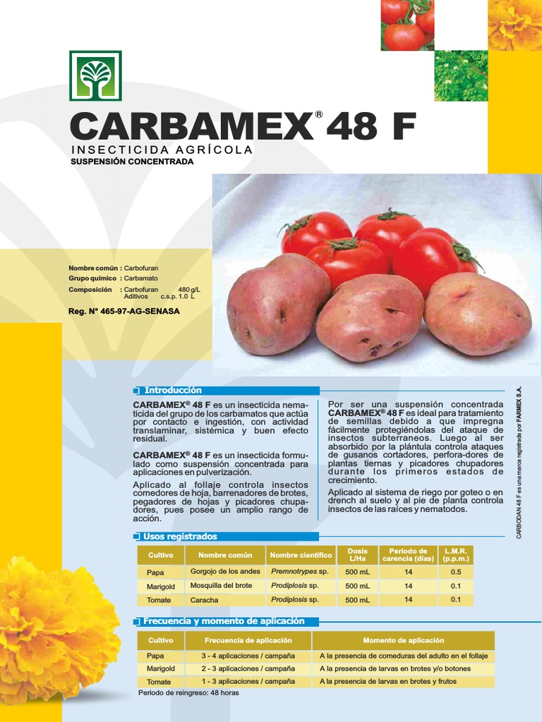 Carbamex 48 F | PDF | Insectos | Insecticida