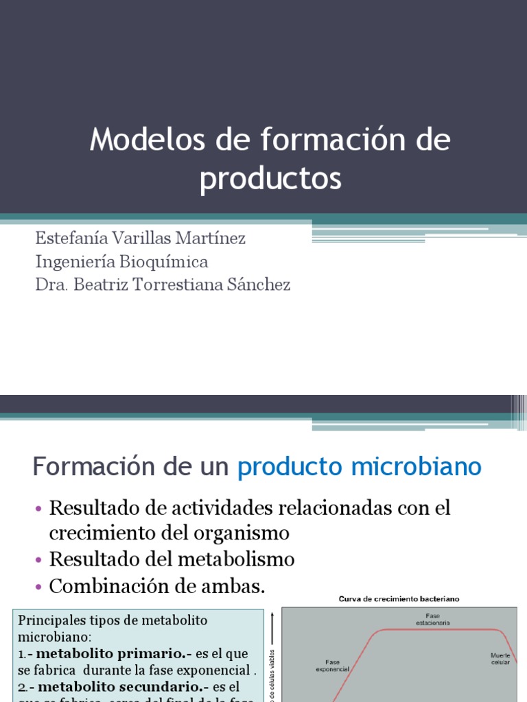 Modelos de Formación de Productos | PDF | Metabolismo | Enzima