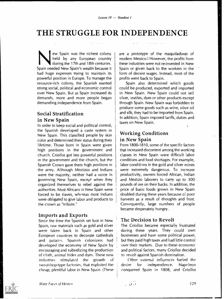 Mexican Revolution Reading and Graphic Organizer | PDF | New Spain | Spain