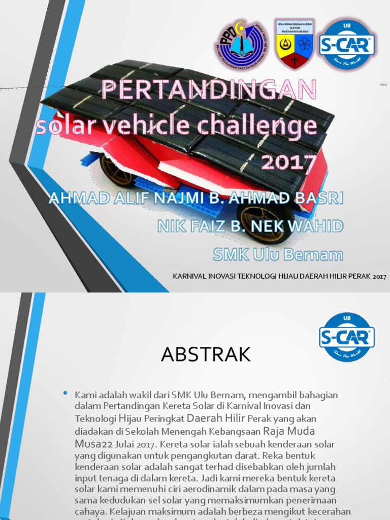Pertandingan Kereta Solar | PDF