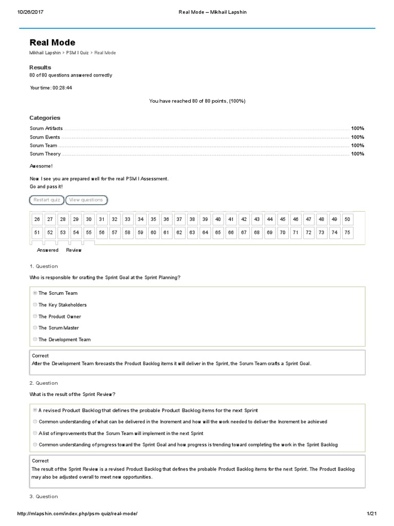 Real Mode - Mikhail Lapshin - 1 | PDF | Scrum (Software Development) | Accountability