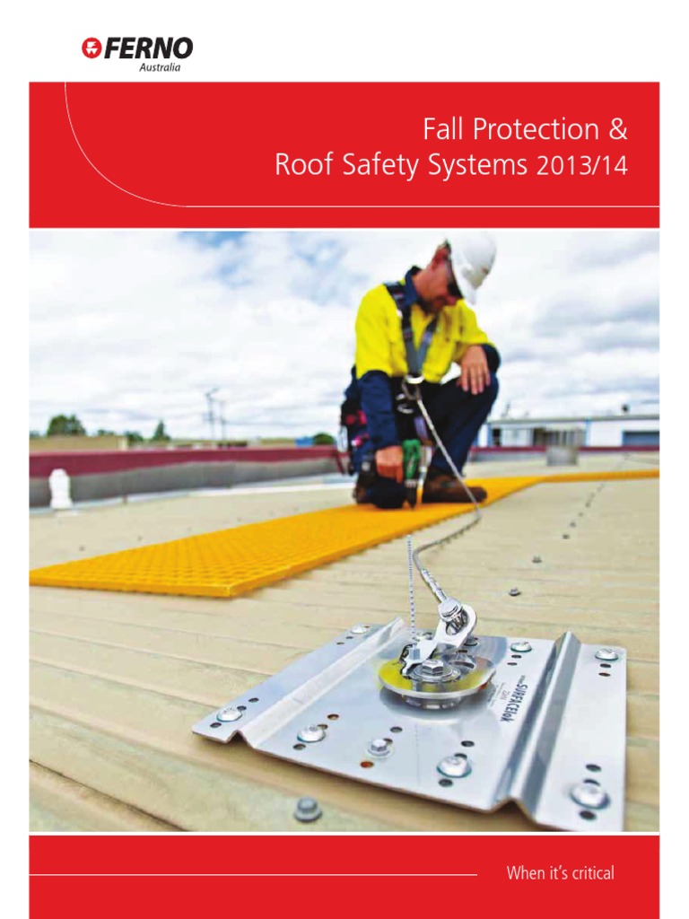 Fall Protection and Roof Safety Systems 2013 14 | PDF | Anchor | Ladder