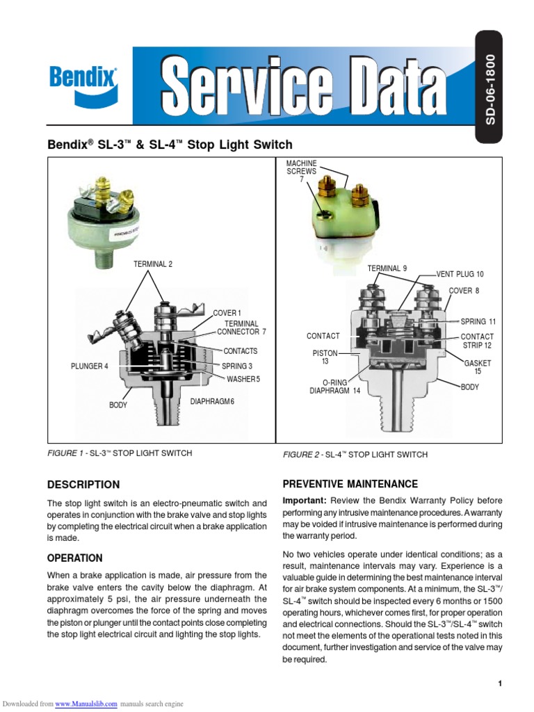Sl3sl4 Stop Light Switch | PDF | Switch | Vehicles