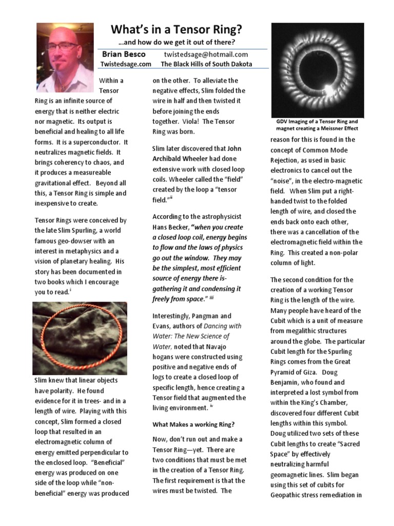 ExtraOrdinary Technology Tensor Rings PDF | PDF | Superconductivity ...