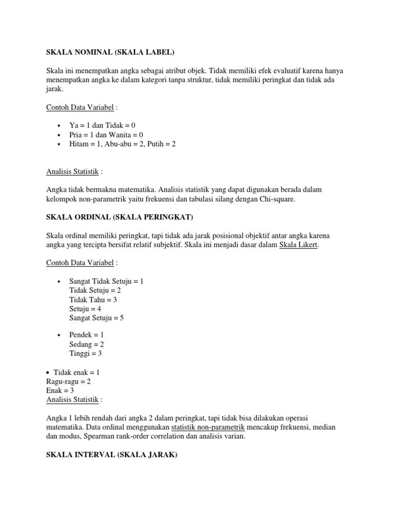 Jenis Skala | PDF