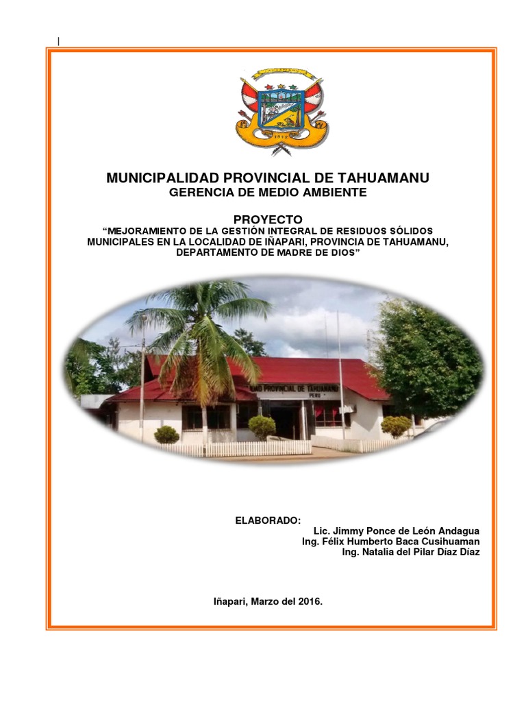 Pip Final Rrrss - Iñapari Final - Ok | Descargar gratis PDF | Gestión ...