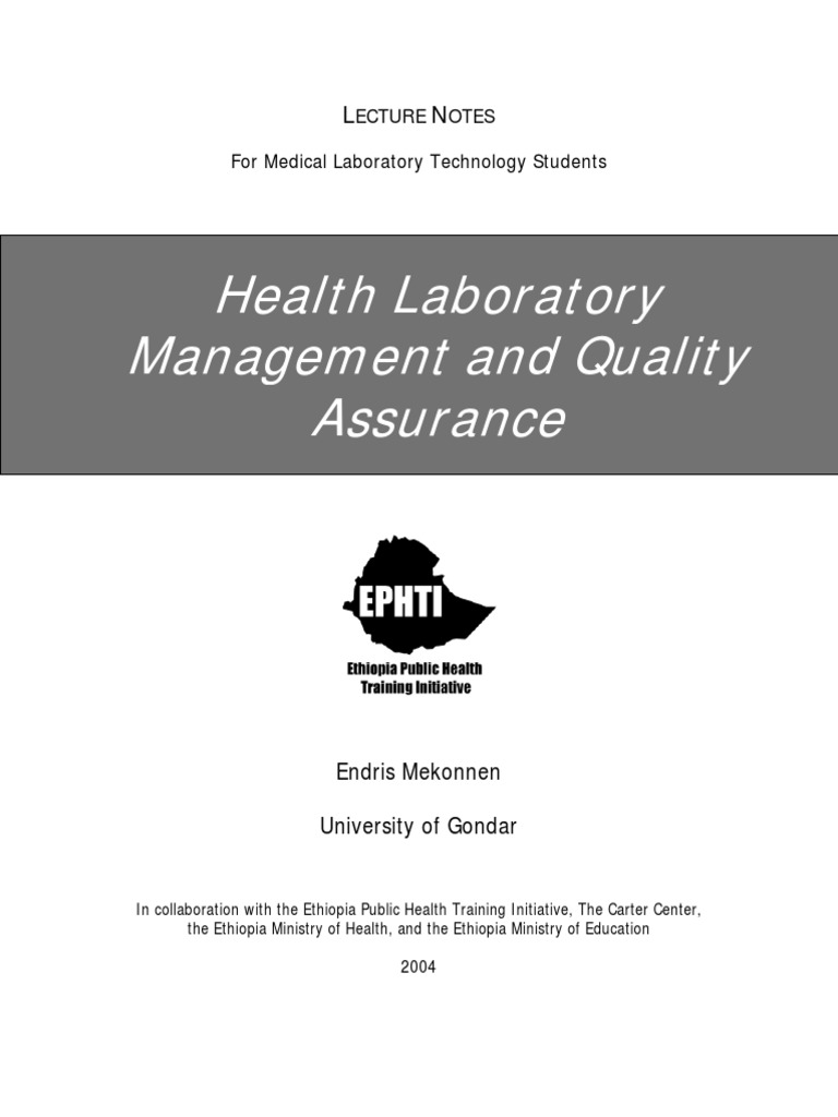 Lab Management Notes PDF | Download Free PDF | Laboratories | Quality ...