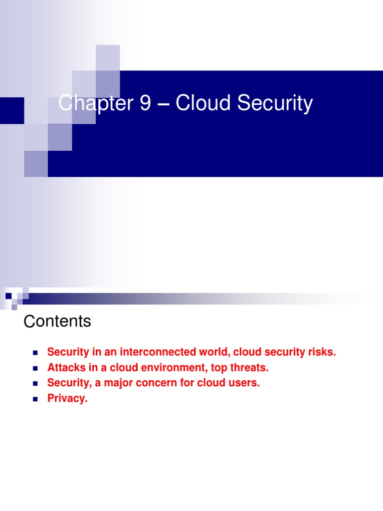 Chapter9 - 11 Cloud Security | PDF | Threat (Computer) | Cloud Computing