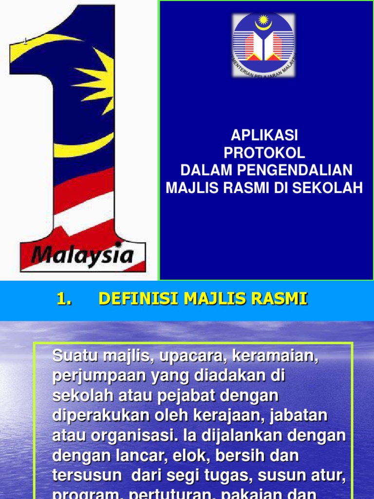 Protokol MAJLIS Rasmi