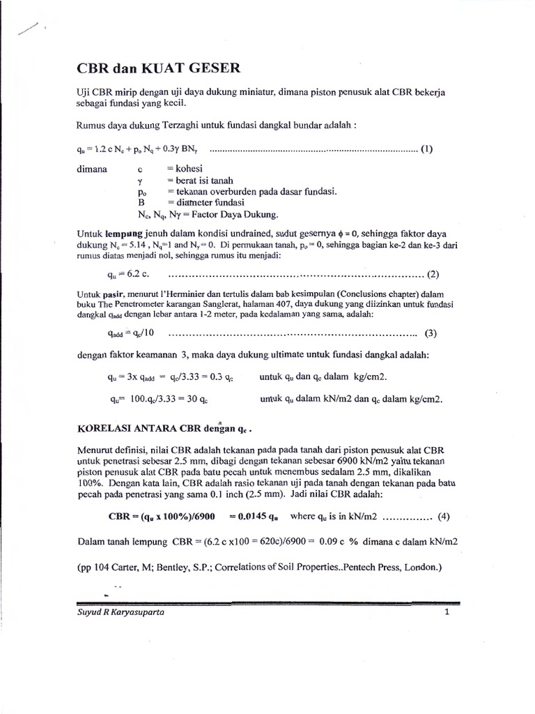 Korelasi CBR | PDF | Metode & Bahan Ajar | Sains & Matematika