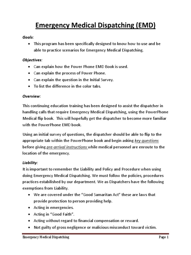 EMD PowerPhone Training Lesson | PDF | Dispatcher | Consciousness