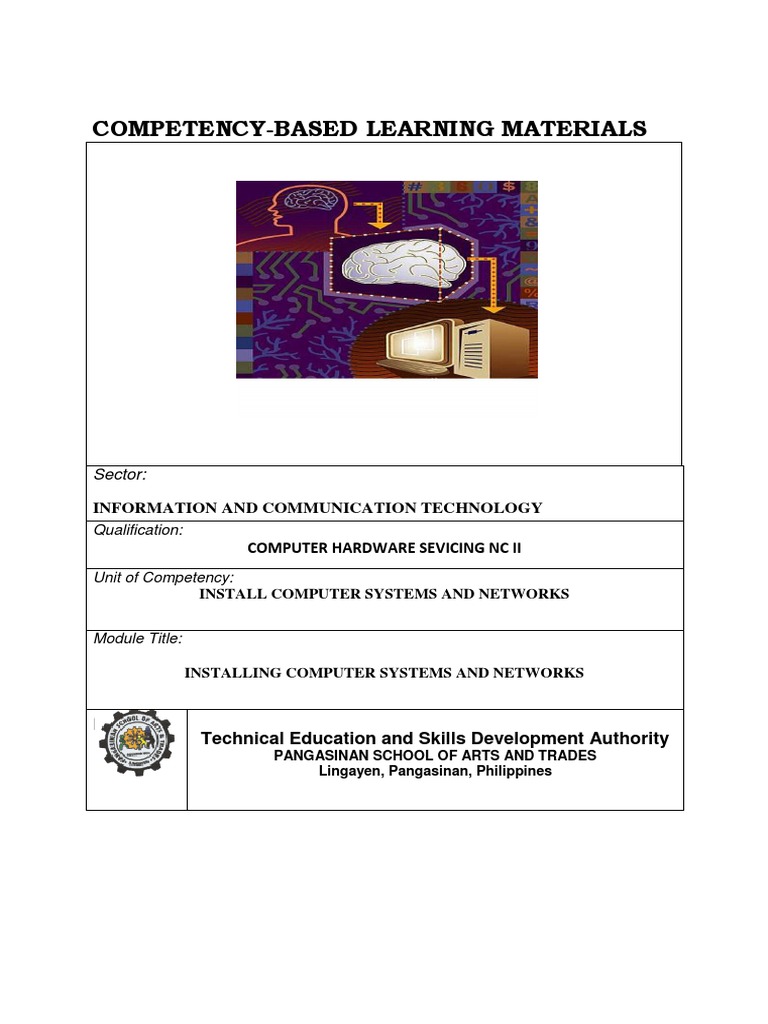 Module 1 - Installing Computer System and Networks - Rony | PDF | Personal Computers | Operating ...