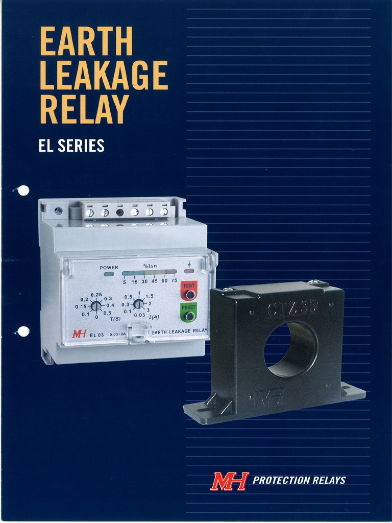 273 Earth Leakage Relay EL Series | PDF