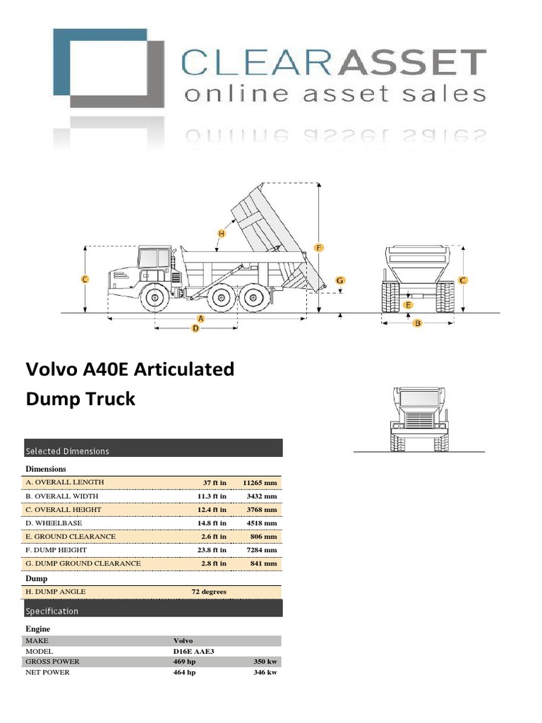 Volvo Adt A40e | PDF | Transmission (Mechanics) | Engines