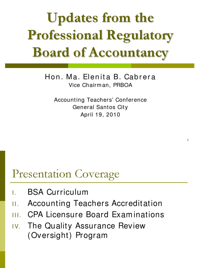 New PRBOA Chairman Announcement | PDF | Financial Audit | Audit