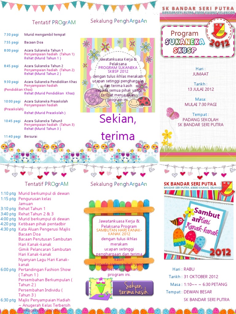 Buku Program Sukaneka Prasekolah - fasrwoo